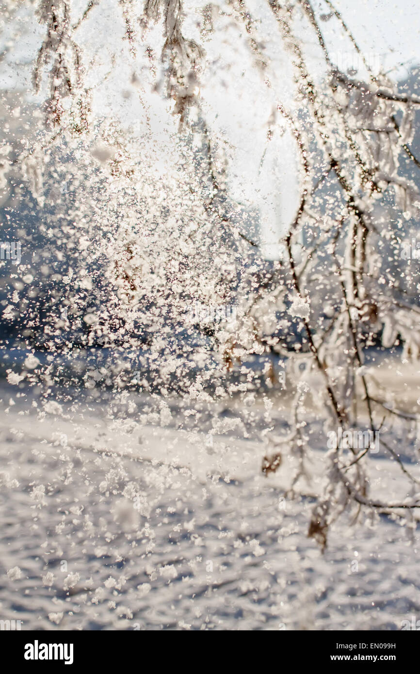 Snowfall background hi-res stock photography and images - Alamy