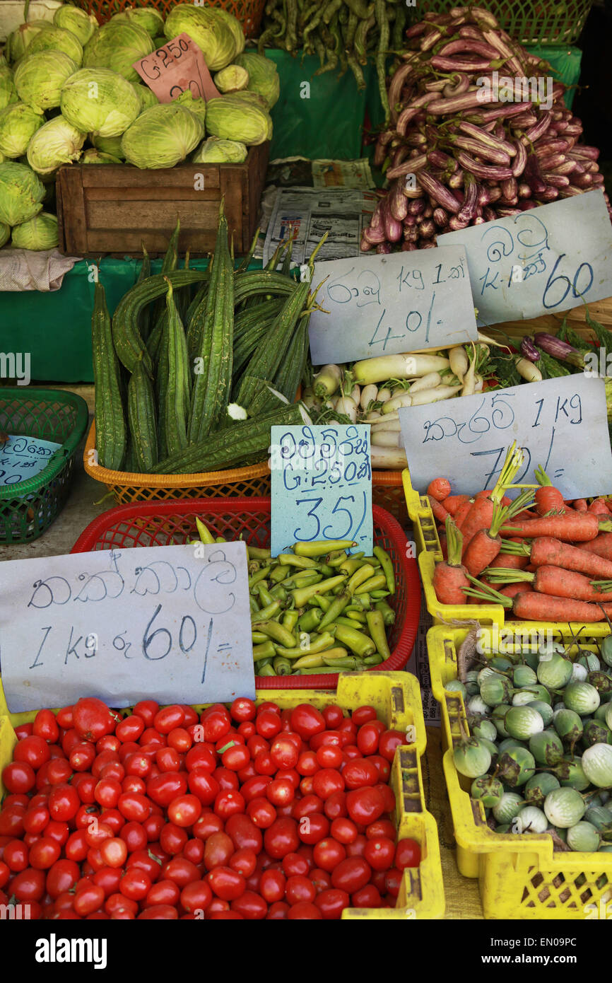 Sri Lanka: Sri Lankan vegetables Stock Photo - Alamy