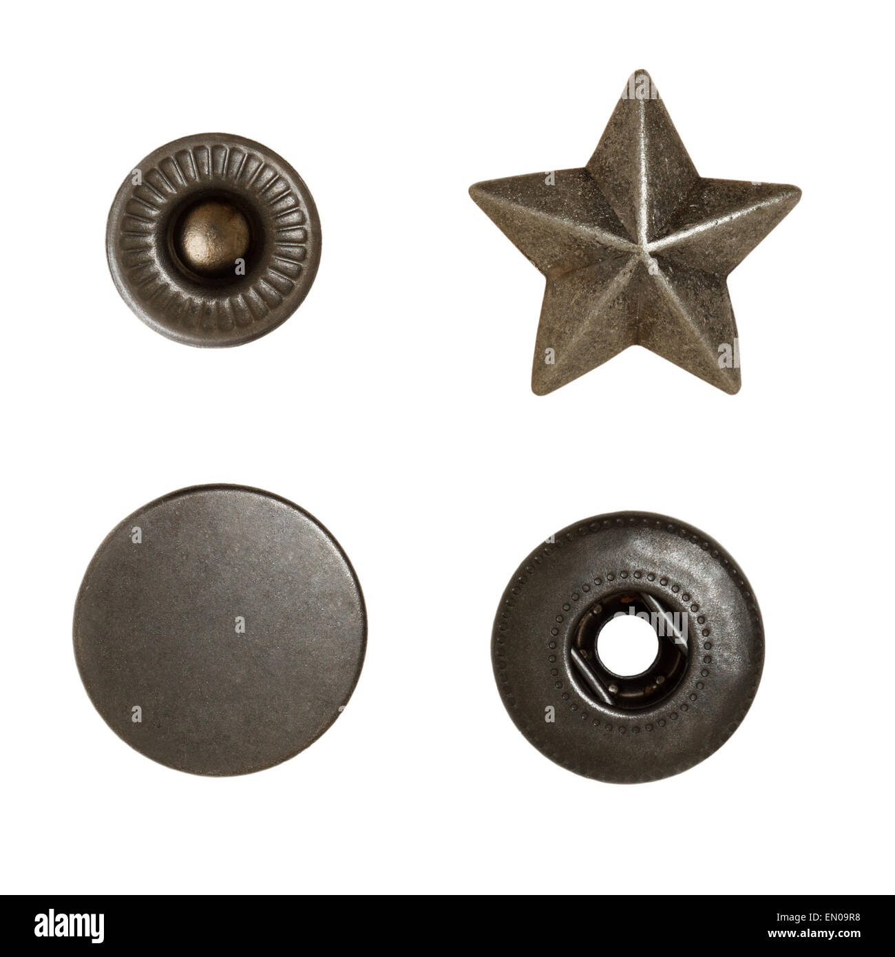 Metal sewing buttons Stock Photo - Alamy