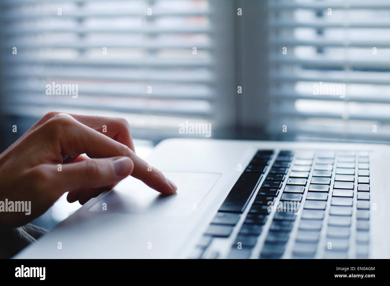 work on laptop Stock Photo - Alamy