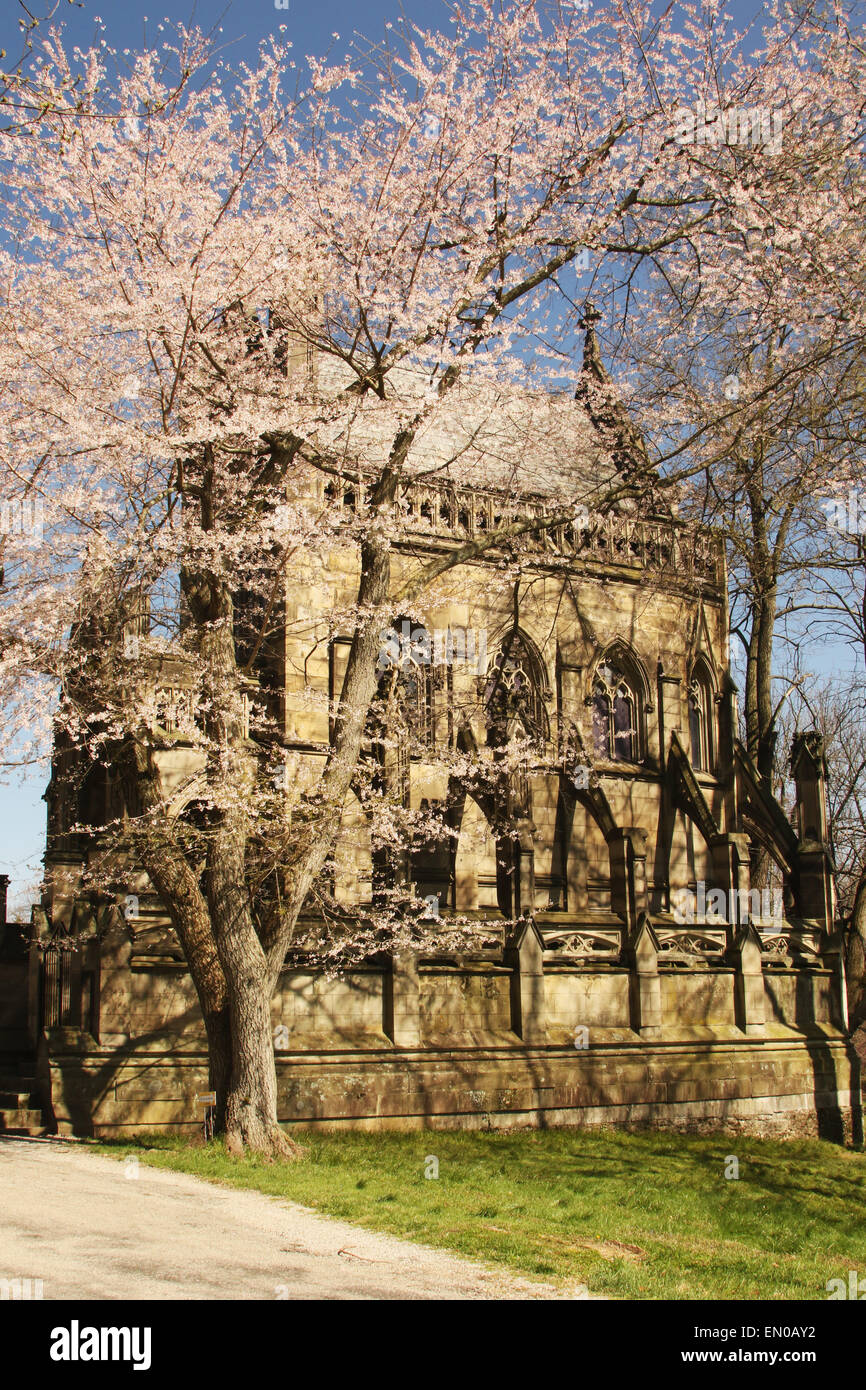 Dexter Mausoleum and Chapel. Gothic Revival architecture may be the ...