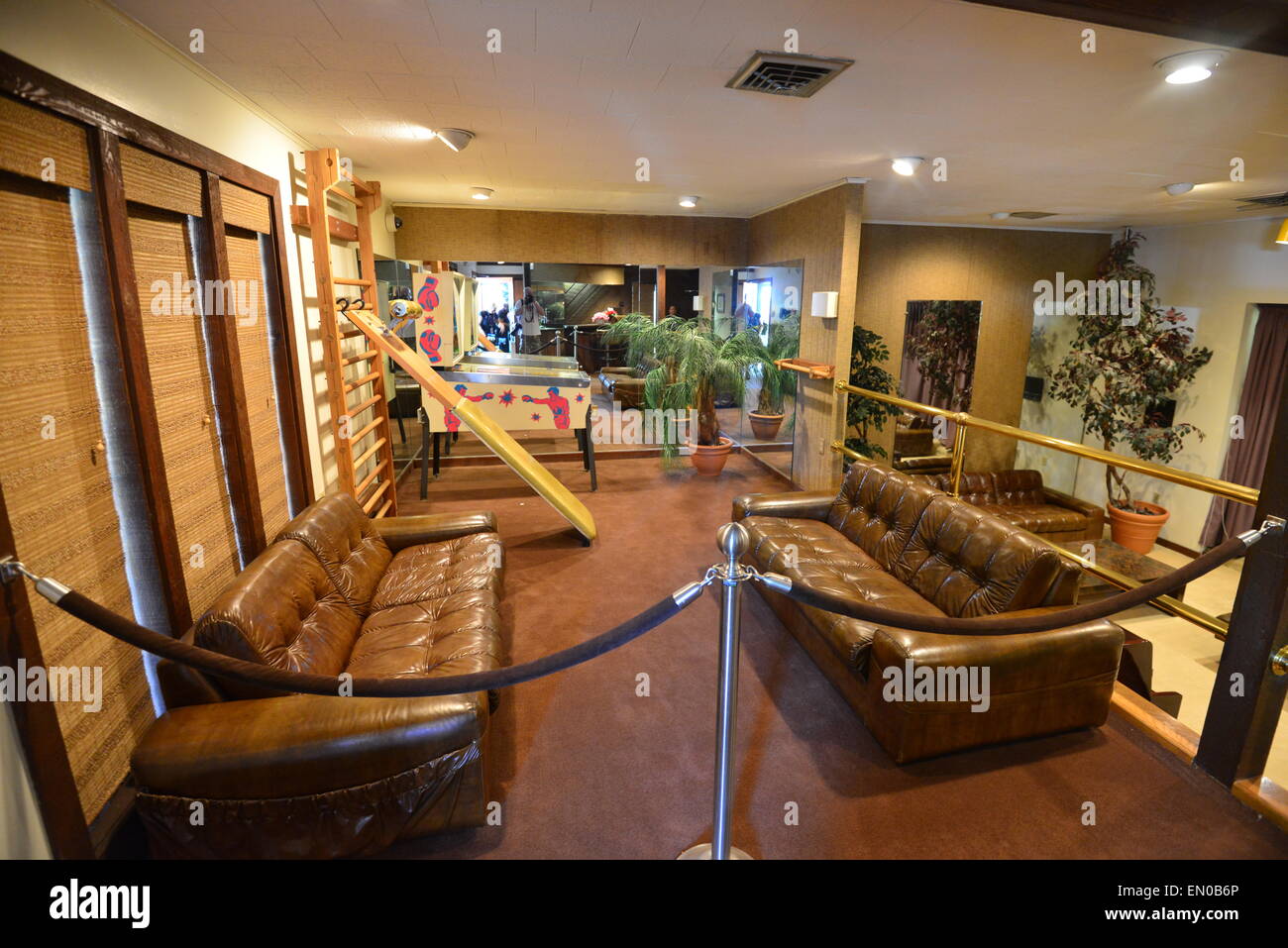 The interior of Graceland's Elvis Presley's home in Memphis Stock Photo ...