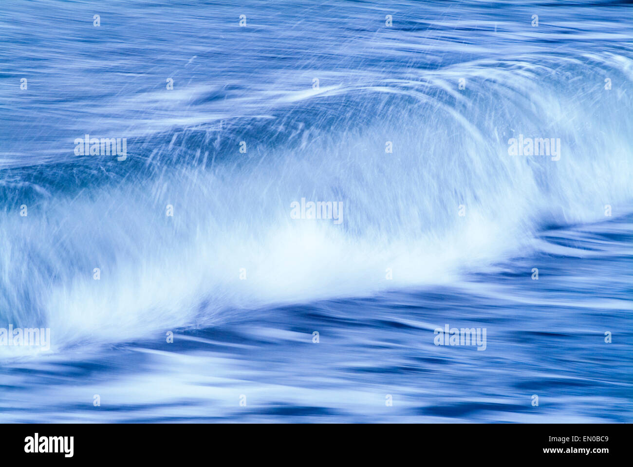 Movement of the waves on the beach Stock Photo - Alamy