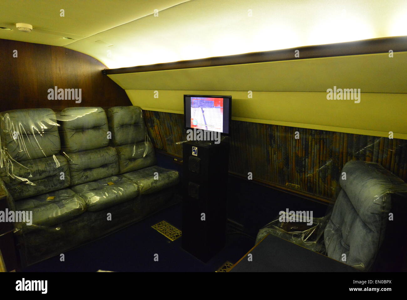 Elvis Presley's private Jet, Lisa Marie Stock Photo - Alamy