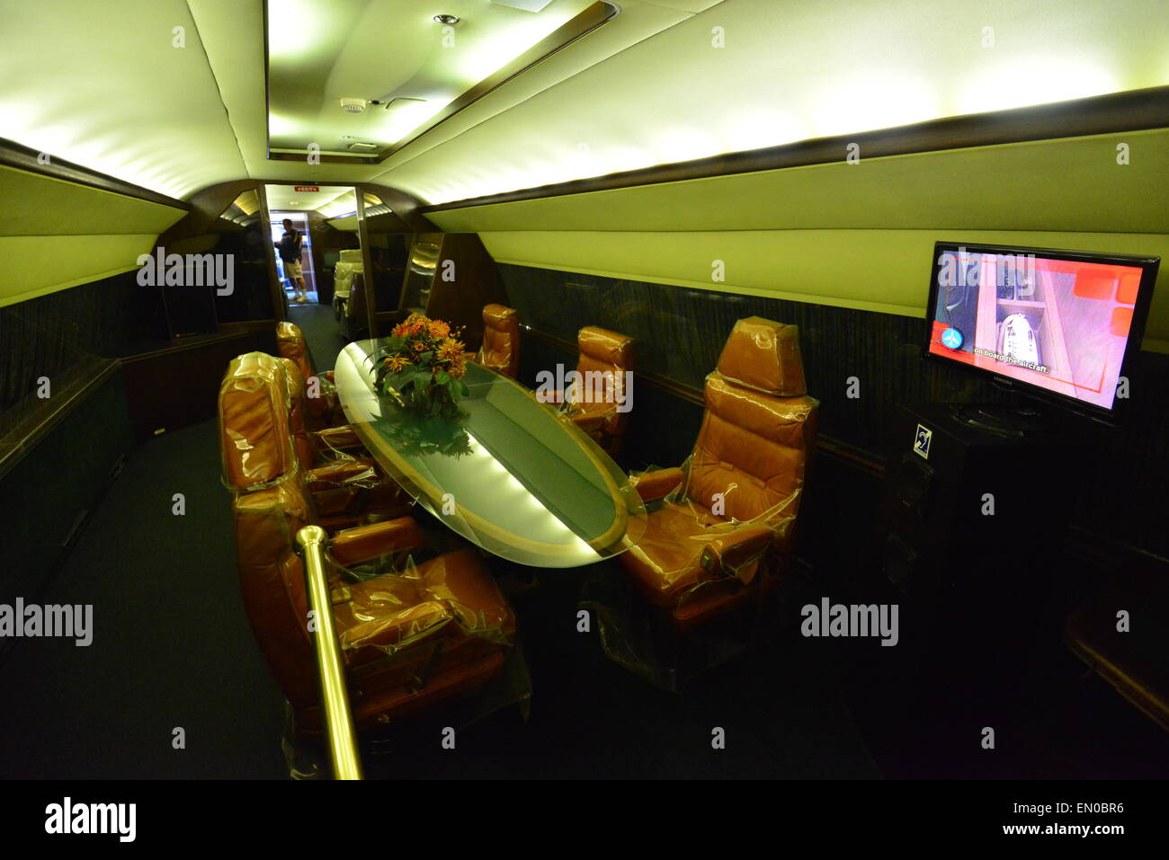 Elvis Presley's private Jet, Lisa Marie Stock Photo - Alamy