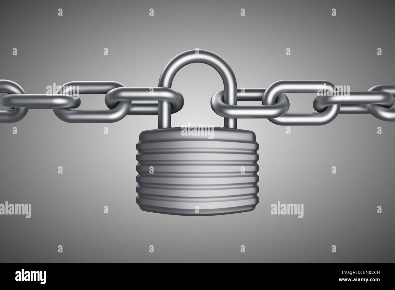Secure lock and chain Stock Photo - Alamy