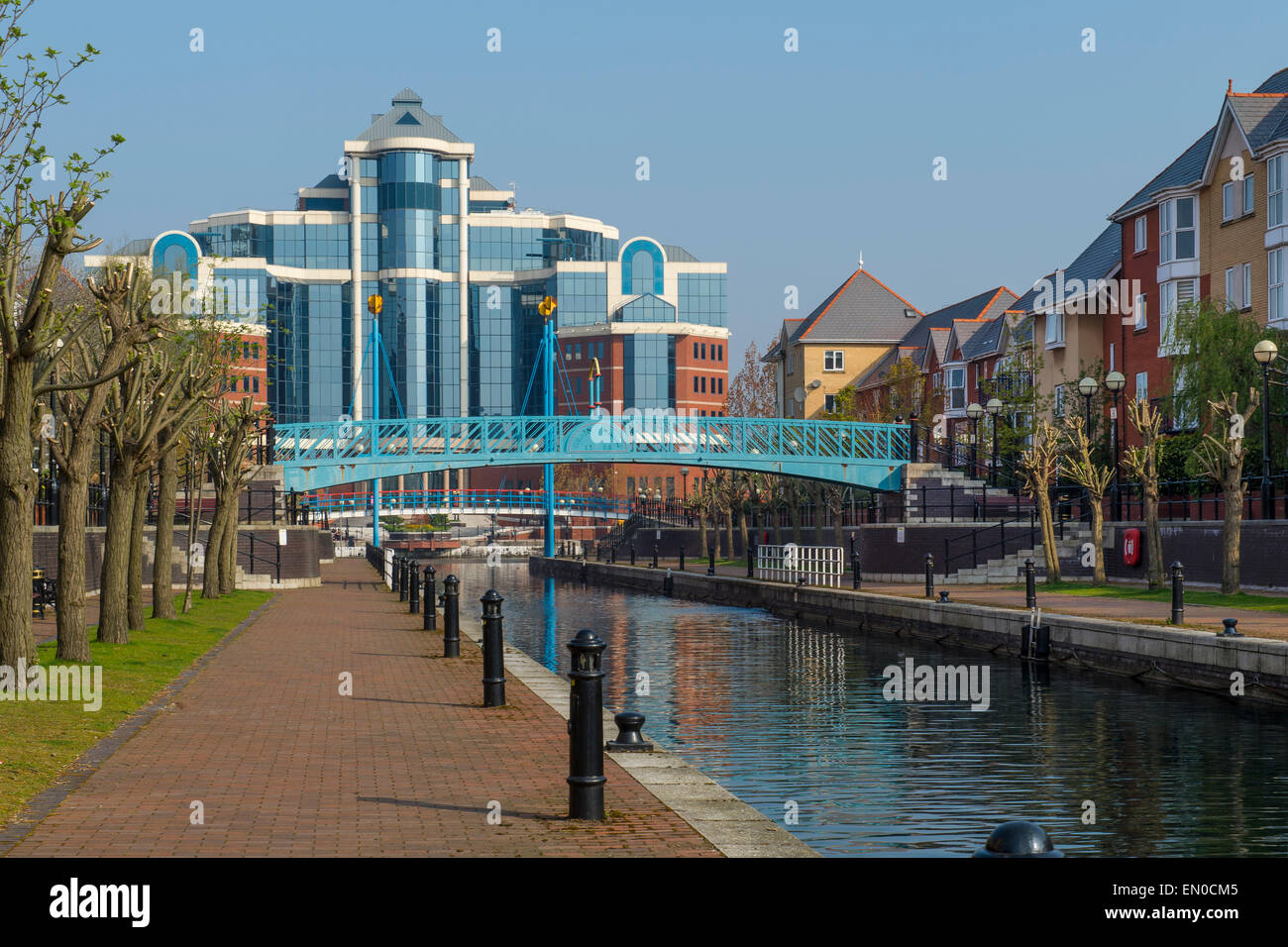 Victoria Harbour Building, Salford Quays Stock Photo - Alamy