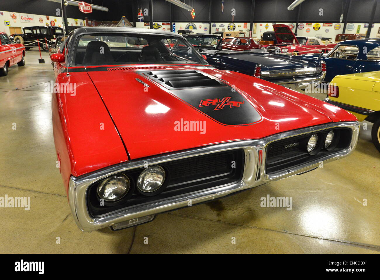 A red classic car Stock Photo - Alamy