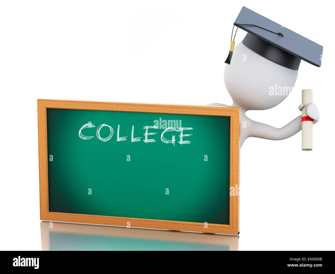White people graduate with diploma, Graduation cap and blackboard ...