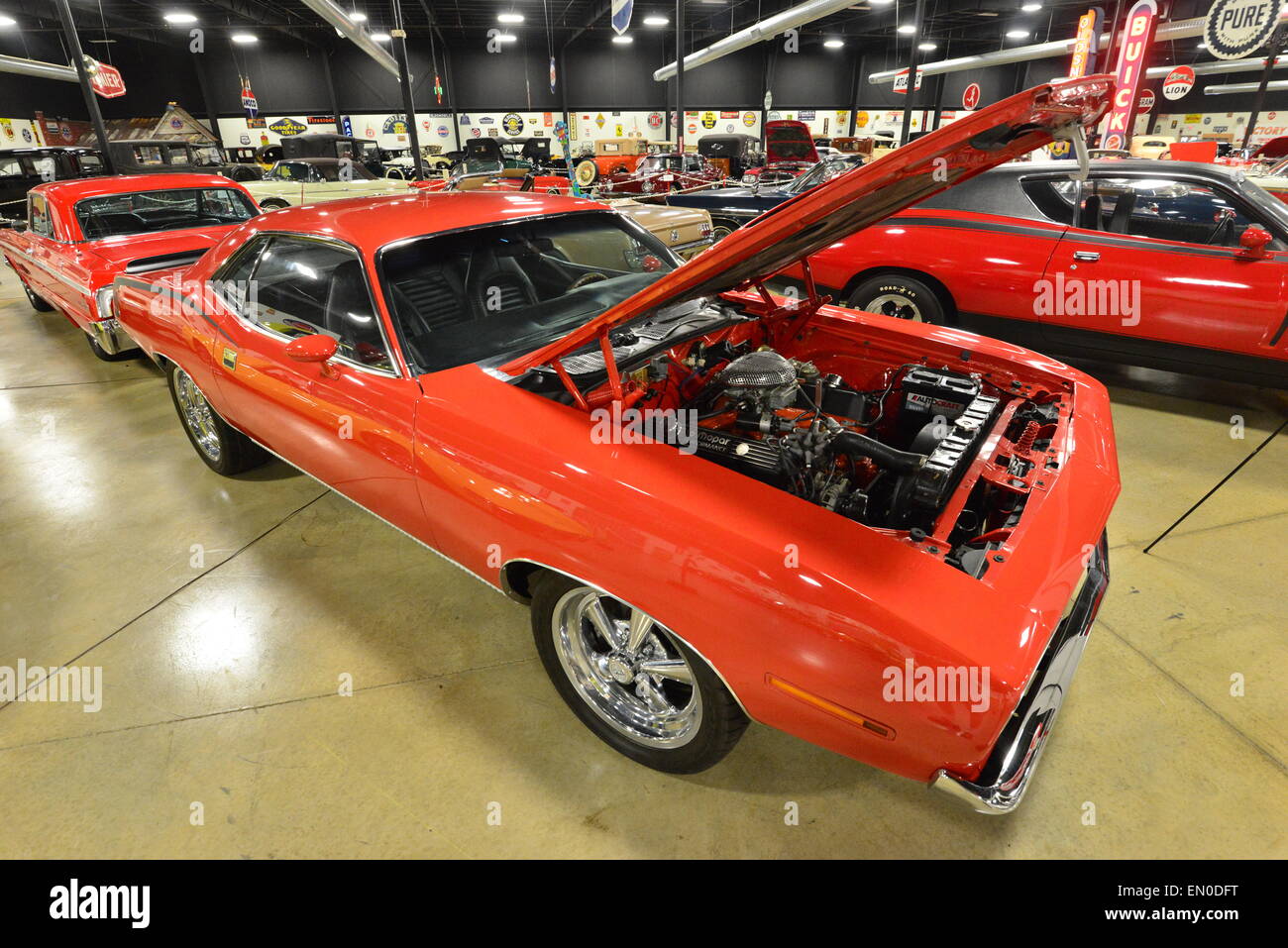 A red classic car Stock Photo - Alamy