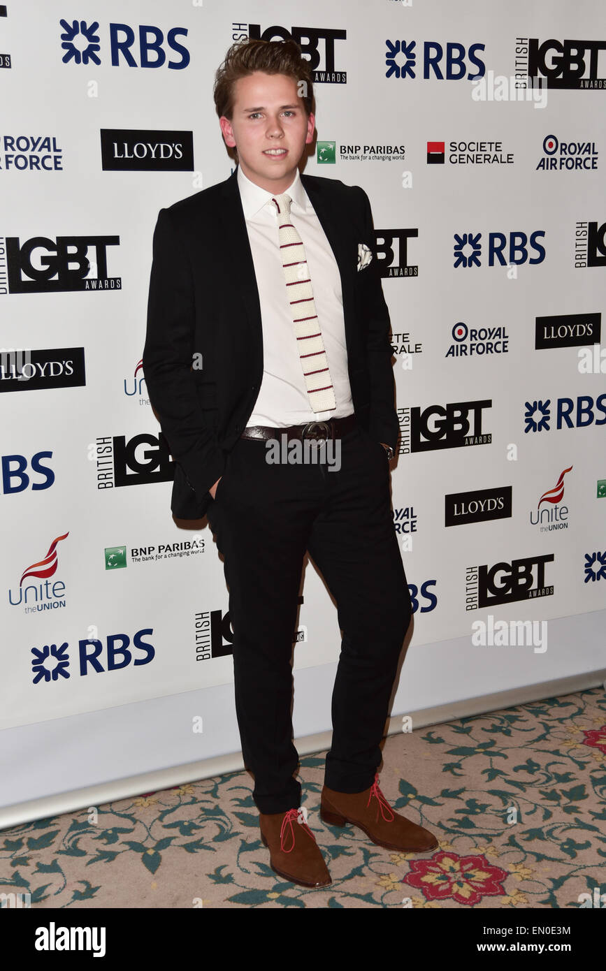 London, UK, 24th April 2015 : Luke Thomas attends the British LGBT ...