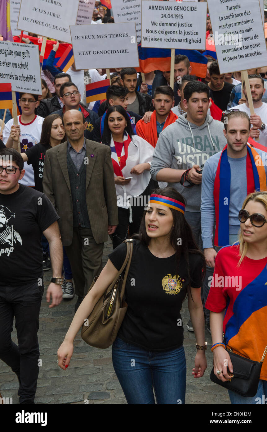 brussels, Belgium. 24th Apr, 2015. Armenian Committee of Belgium ...