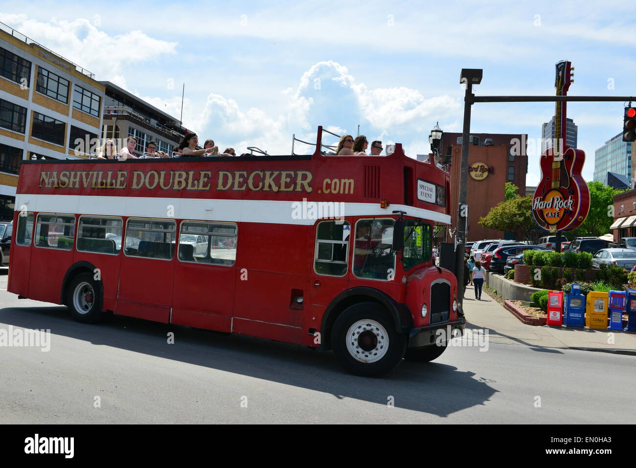 American bus in Nashville, Tennessee Stock Photo - Alamy