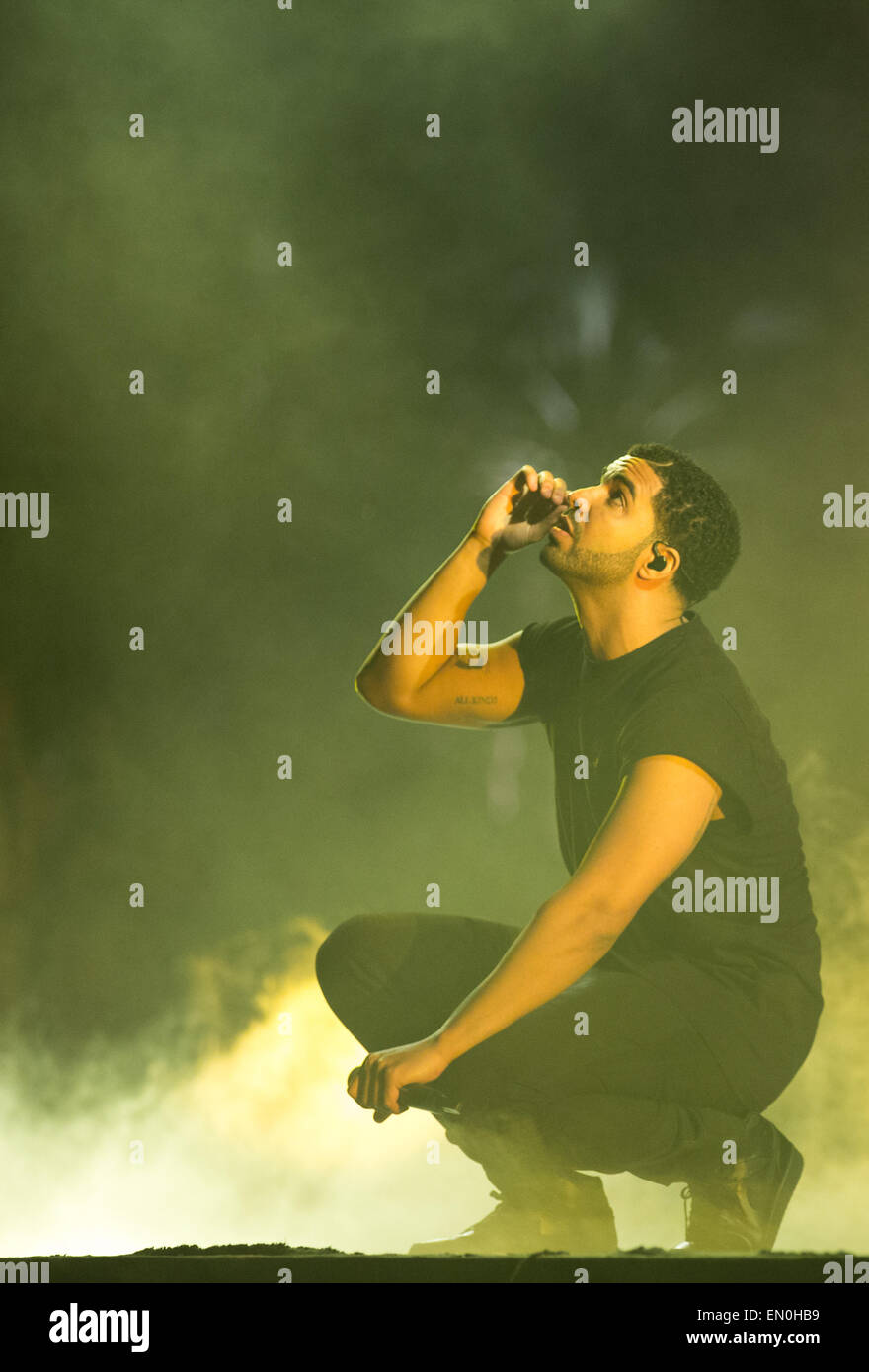 Indio, California, USA. 12th Apr, 2015. Singer DRAKE performs live ...