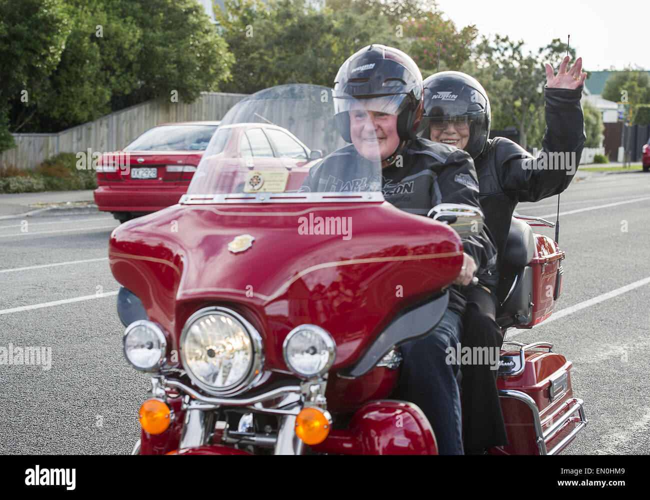 Christchurch, New Zealand. 25th Apr, 2015. Steve'' Oxley -- nee Frances ...