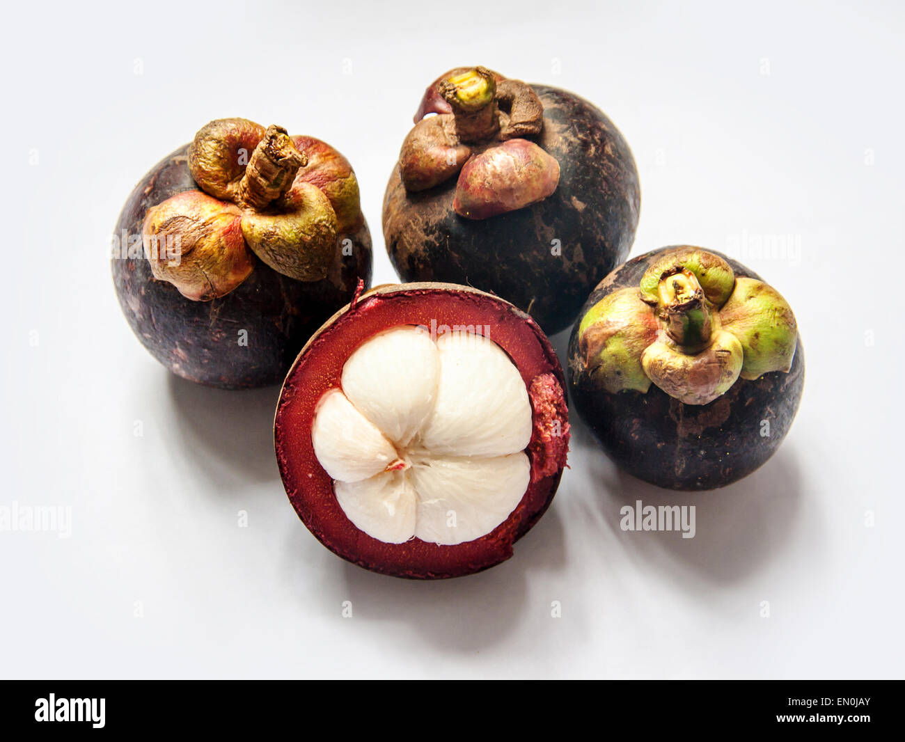 close up mangosteen on isolate Stock Photo - Alamy