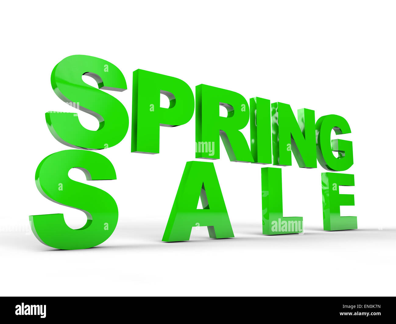 Spring sale over white background Stock Photo - Alamy