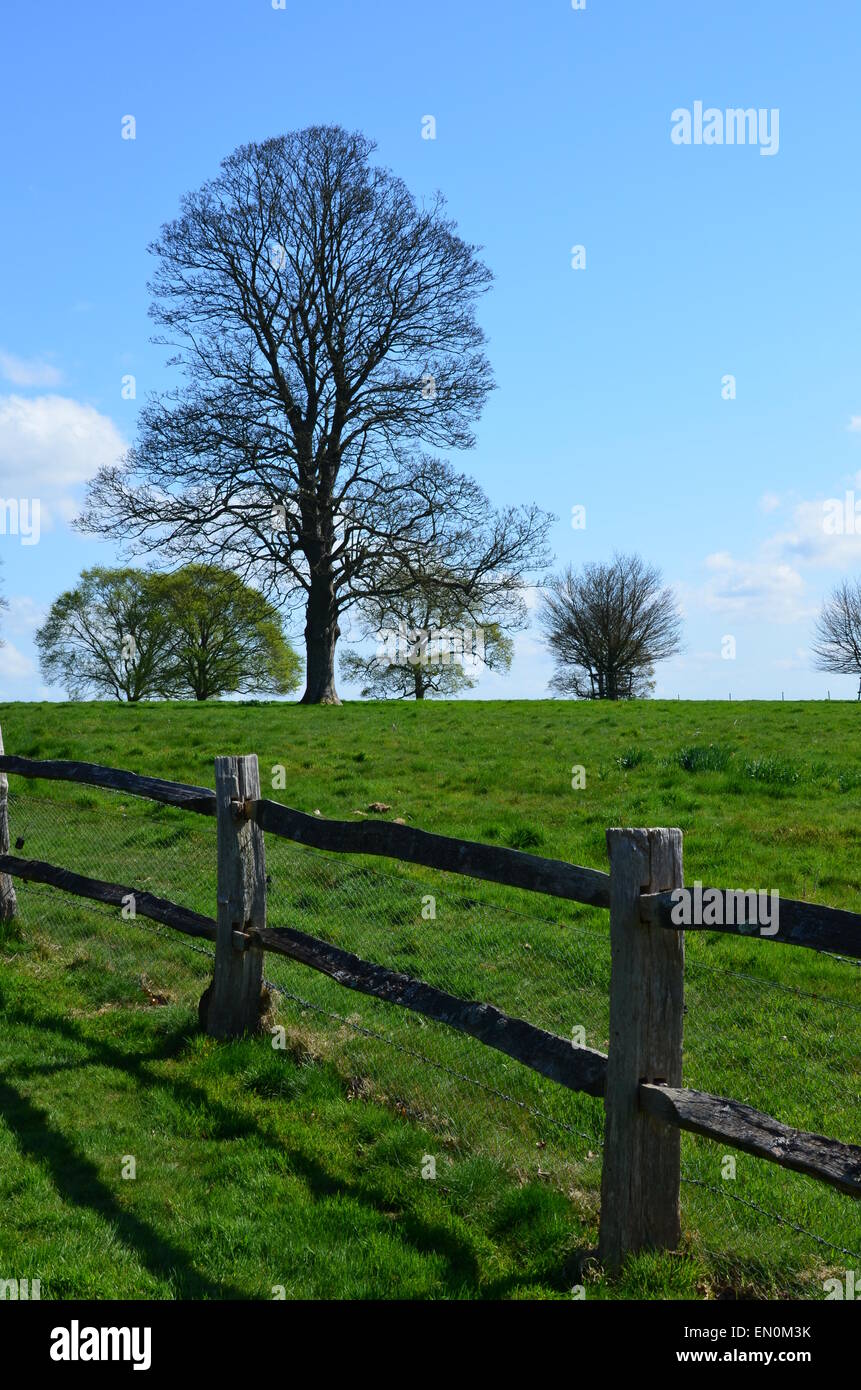 Rustic wood fence hi-res stock photography and images - Alamy