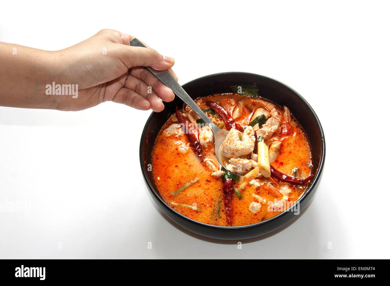 Hand spoon lunch hi-res stock photography and images - Alamy