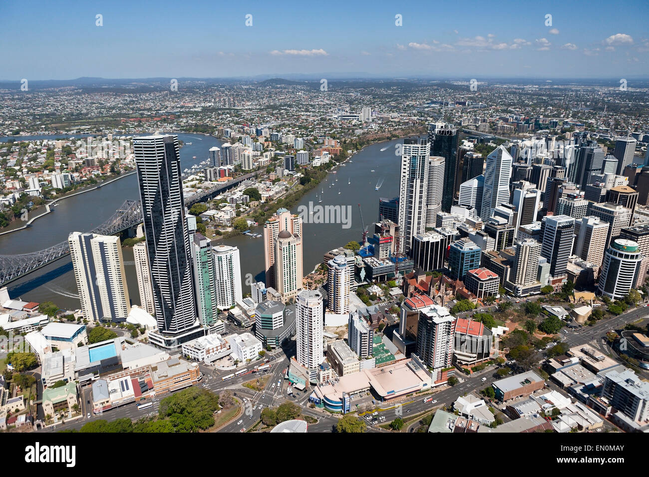 Brisbane City Aerial View High Resolution Stock Photography and Images ...
