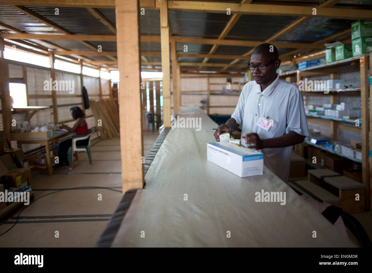emergency health care in Mpoko refugee camp (airport) in CAR Stock ...