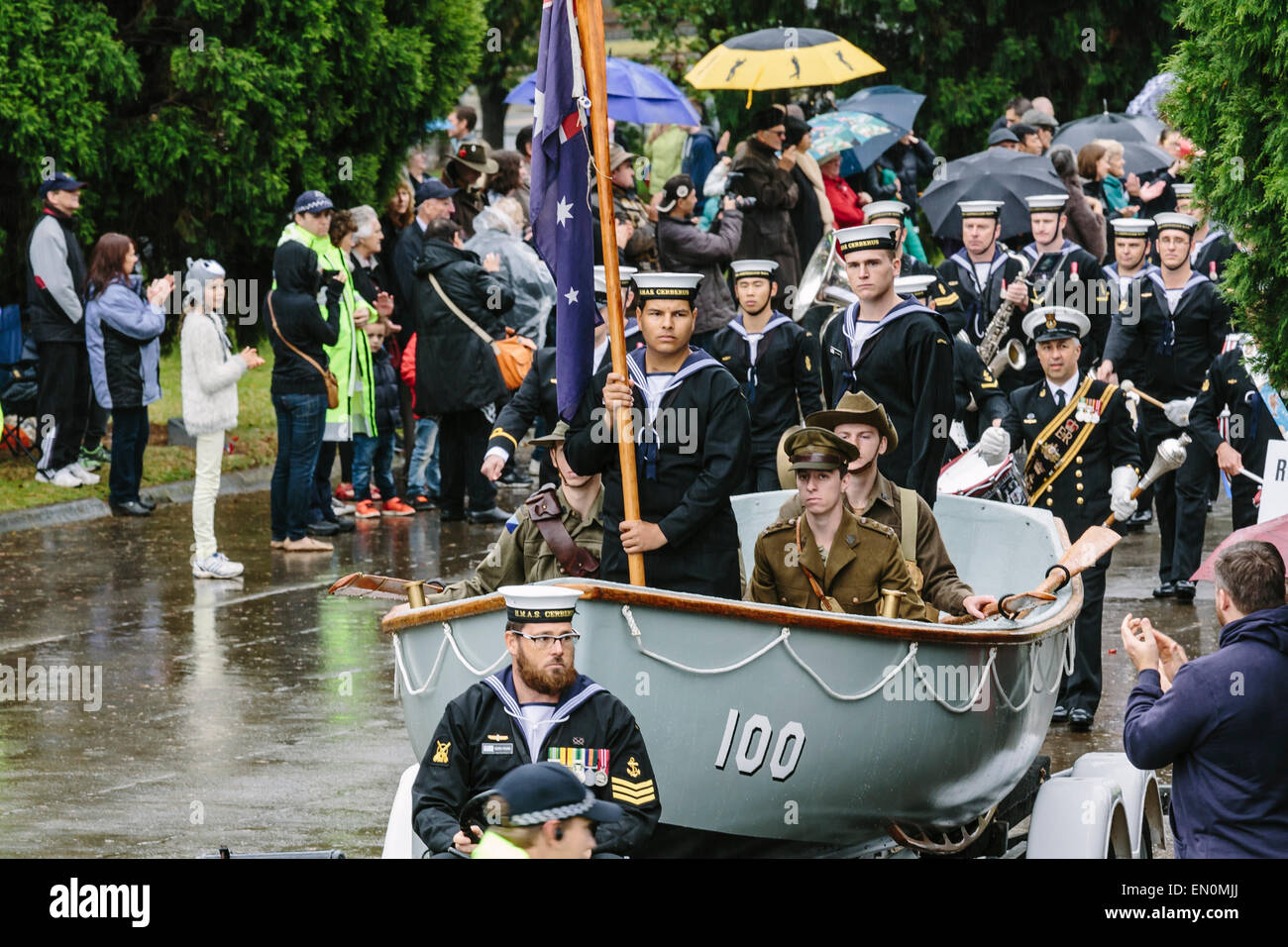 Melbourne, Australia. 25 April 2015. Anzac Day march of veteran and ...