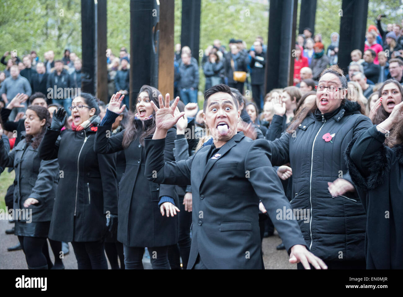 London, UK. 25th Apr, 2015. Dignitaries join thousands at the ANZAC Day ...