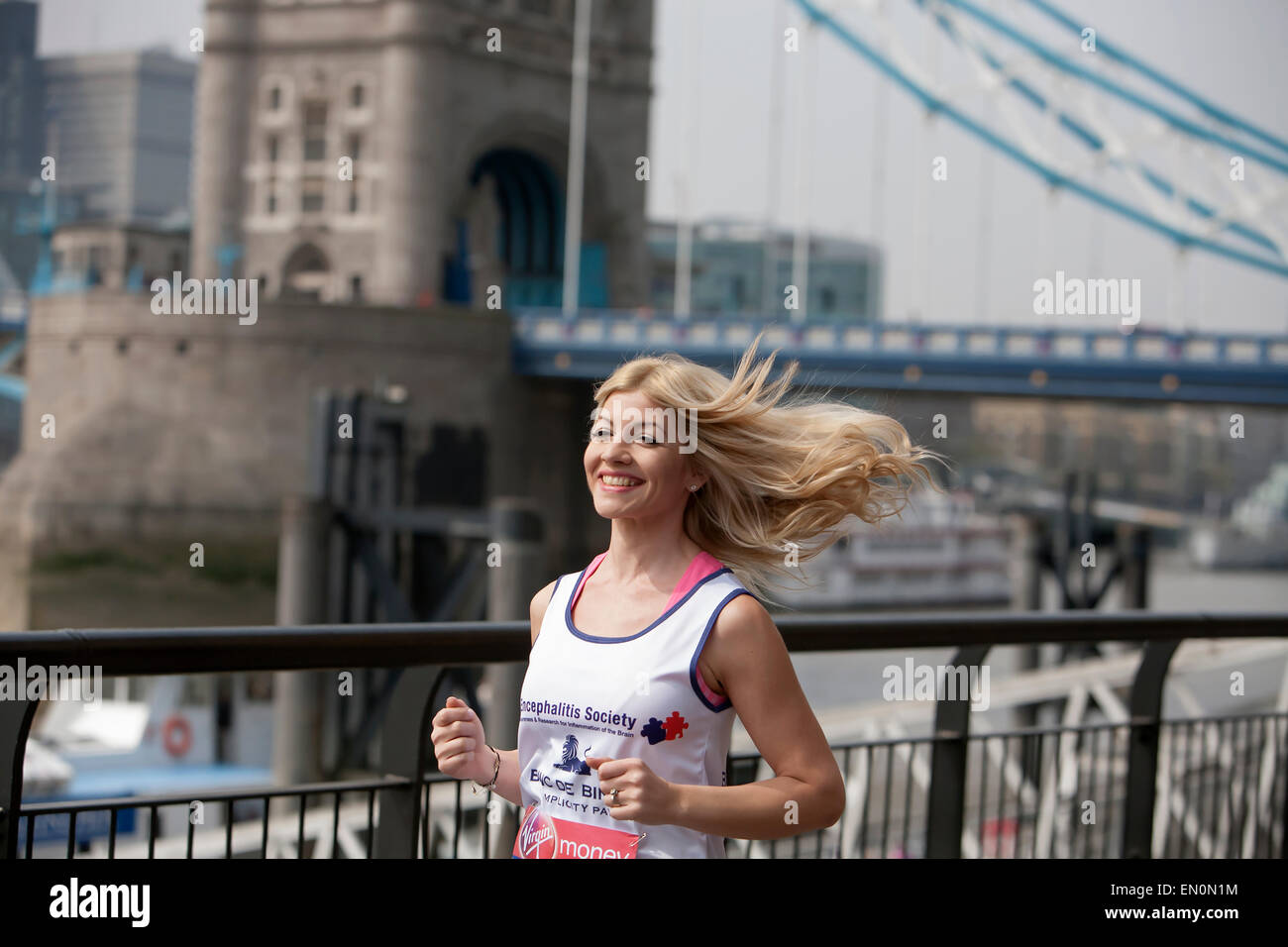 Soprano Aliki Chrysochou ran at a photocall by Tower Bridge ahead of ...