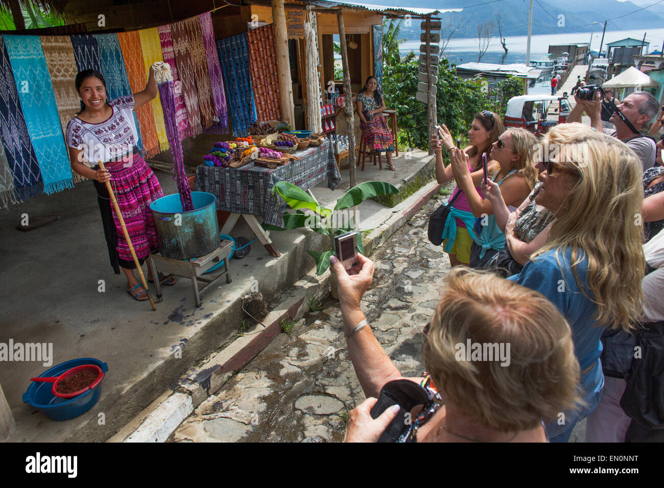 Traditional handwoven Mayan textile, Guatemala Stock Photo - Alamy
