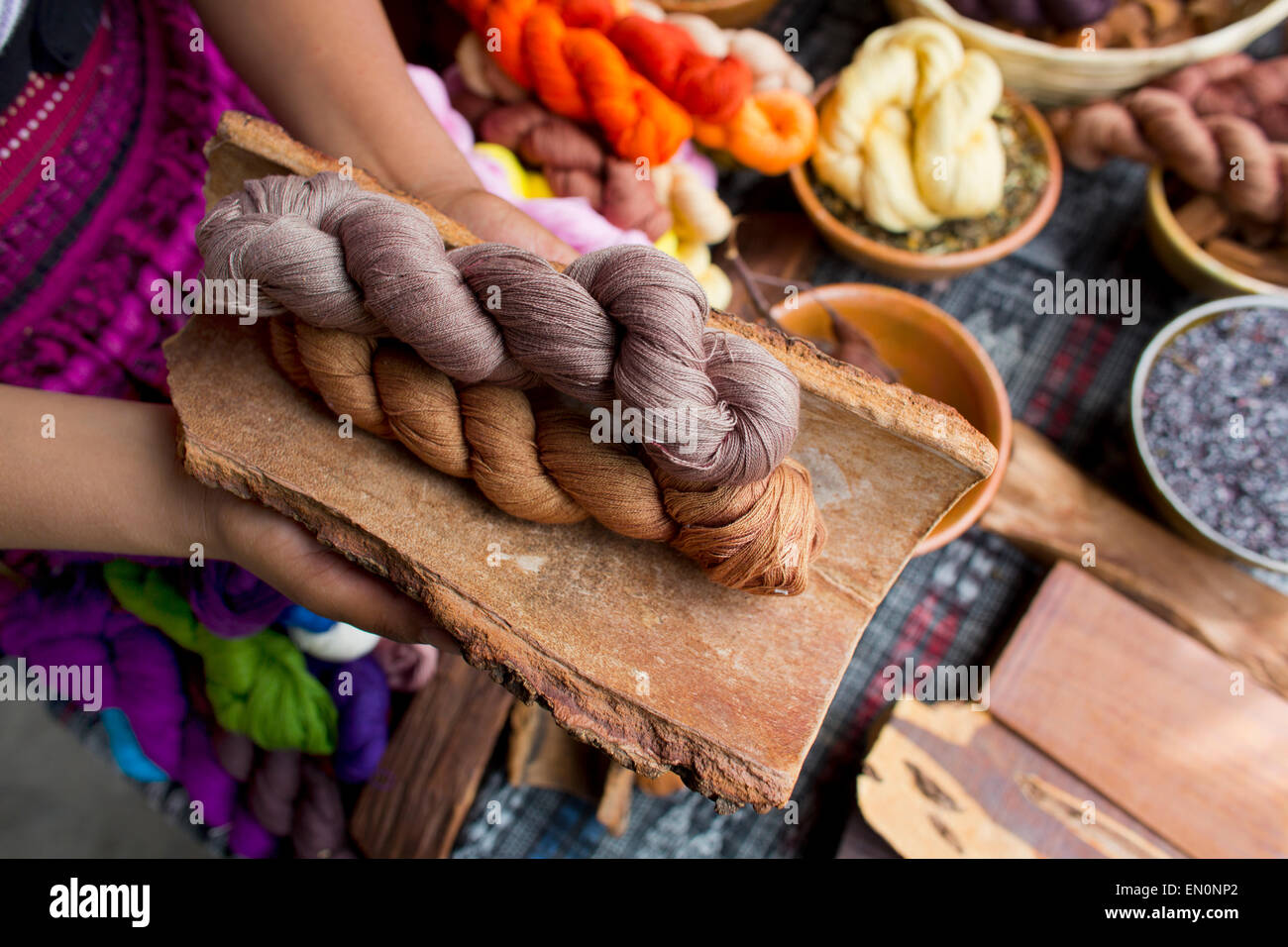 Traditional handwoven Mayan textile, Guatemala Stock Photo - Alamy