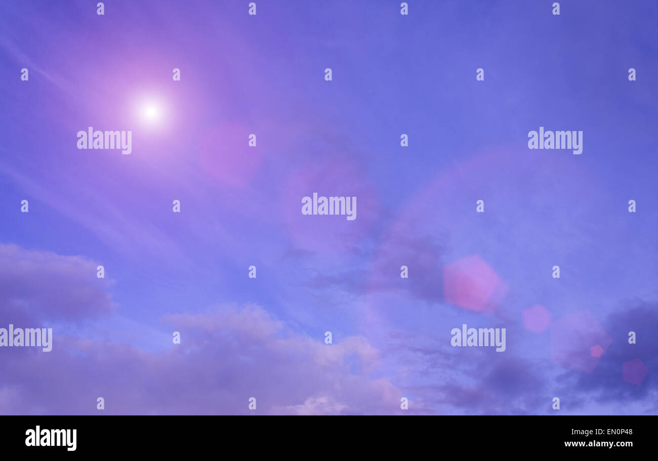 Time bright sunny day clear blue sky skies hi-res stock photography and ...