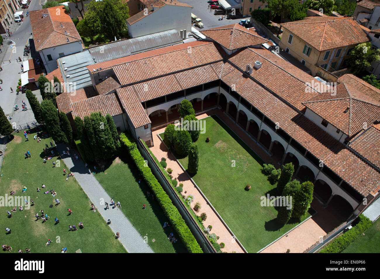 The leaning tower of pisa aerial hi-res stock photography and images ...