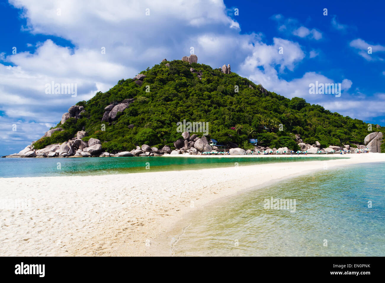 Beautiful tropical beach. Koh Phangan island, Kingdom of Thailan Stock ...