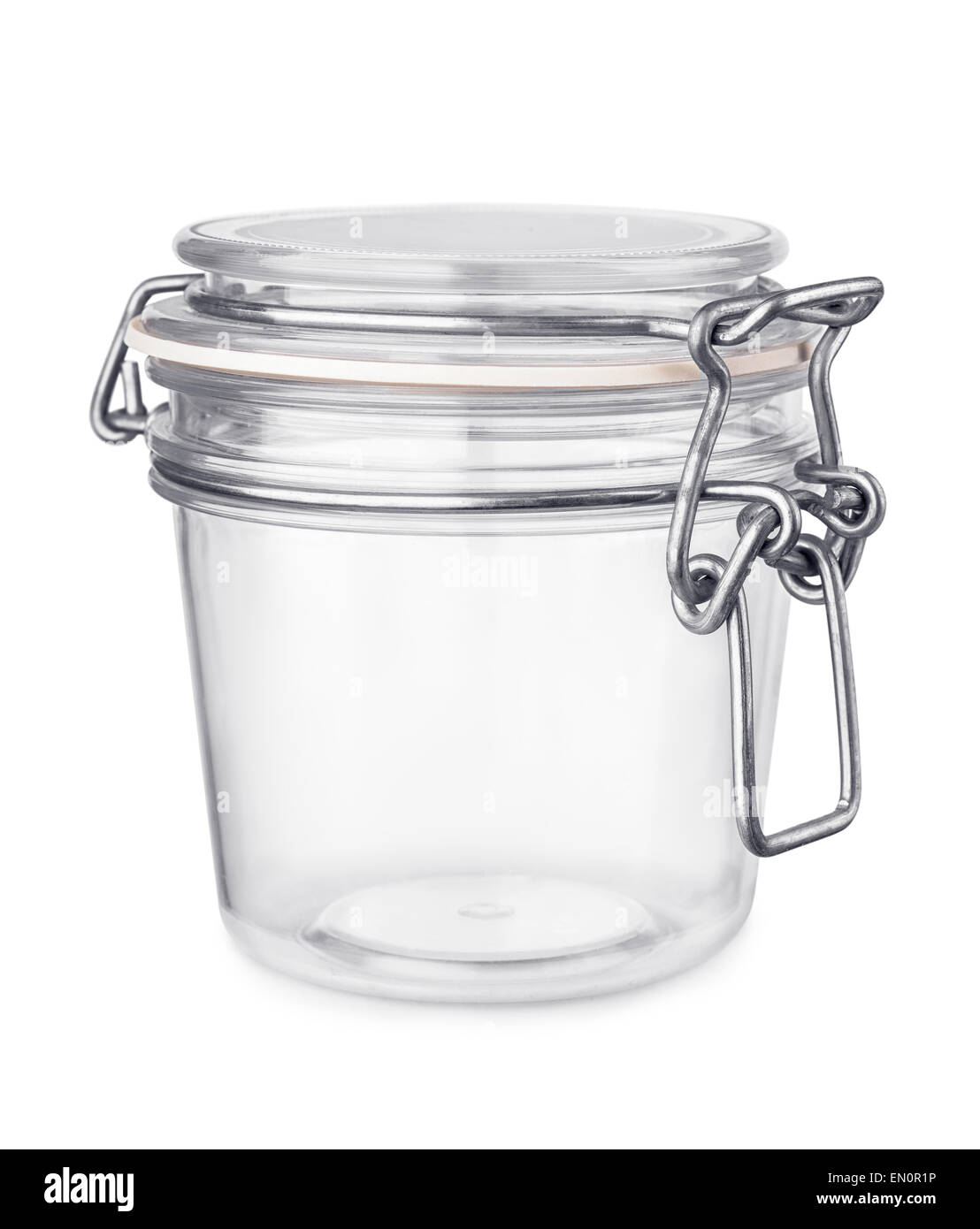 Jar cosmetics on white Cut Out Stock Images & Pictures - Alamy