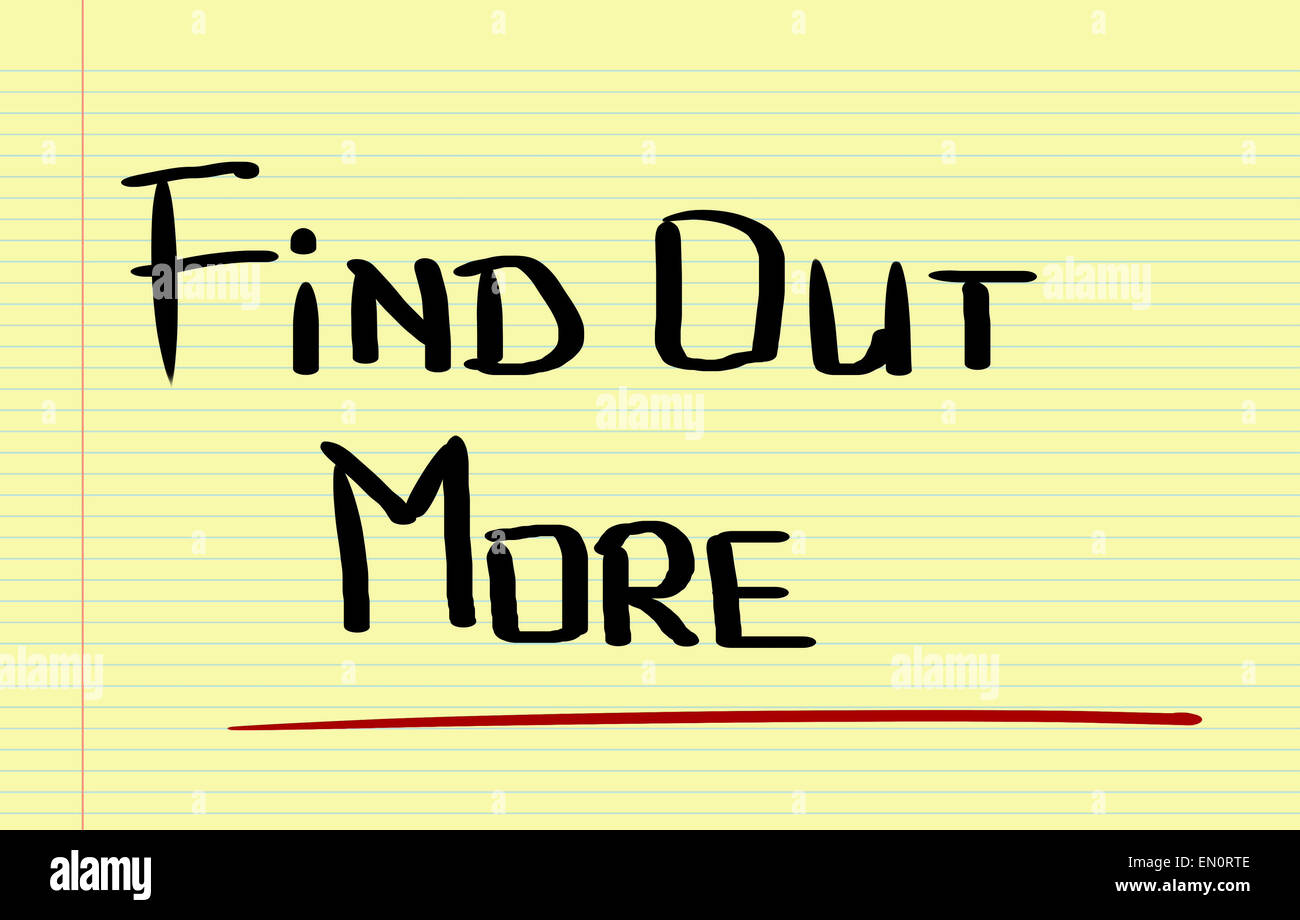 Find Out More Concept Stock Photo - Alamy