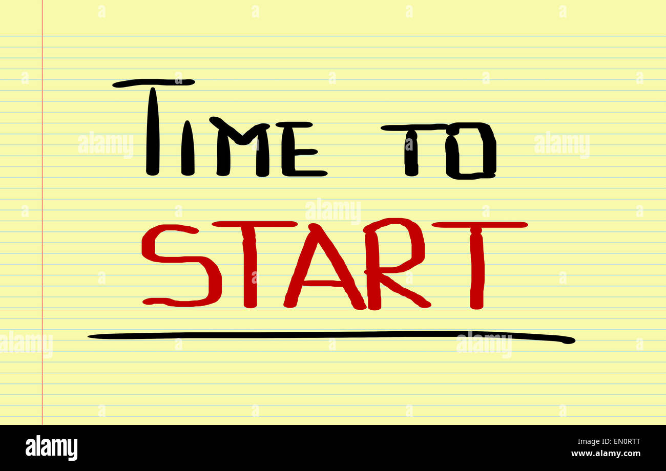 Time To Start Concept Stock Photo - Alamy