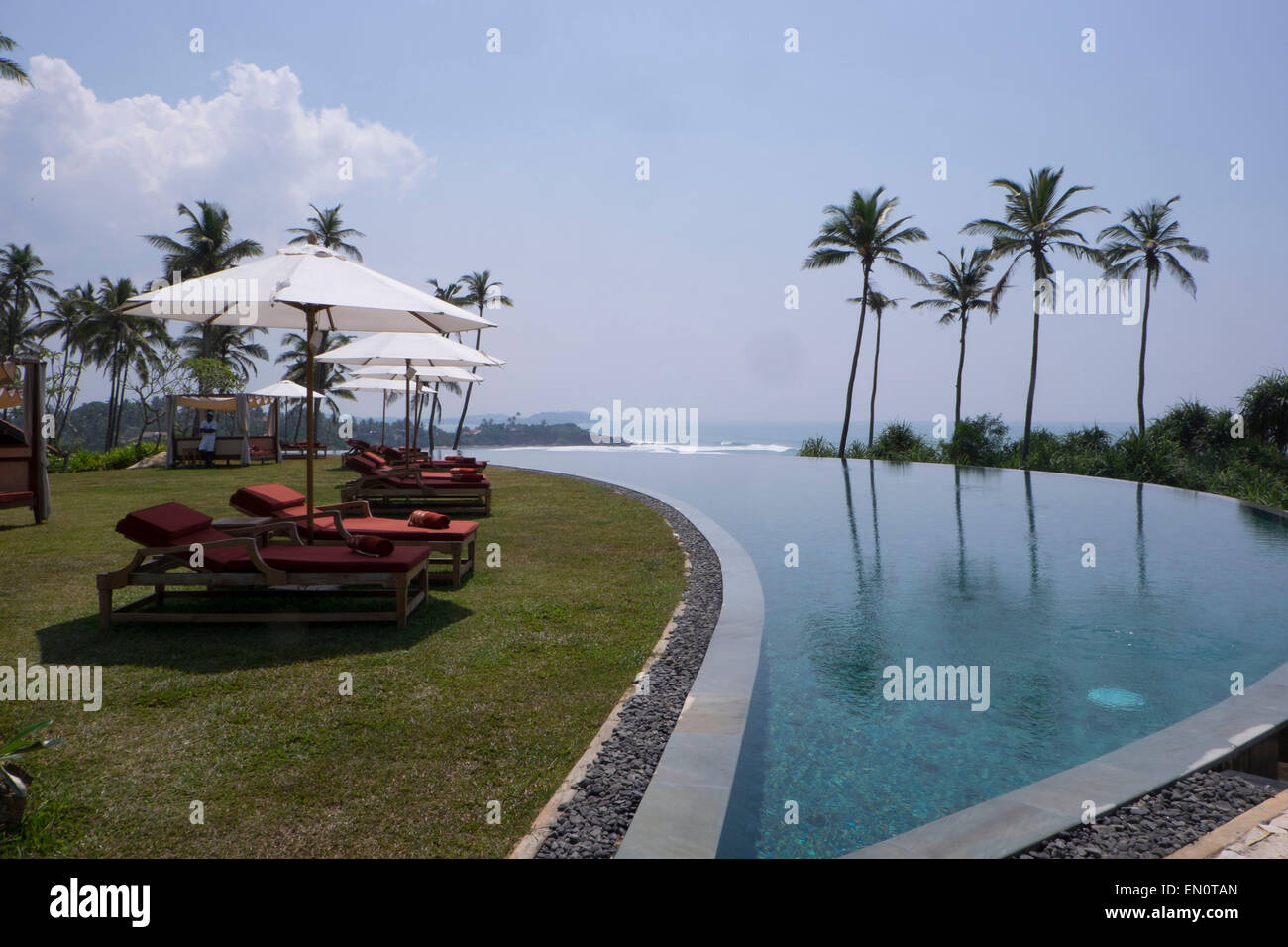 Cape Weligama,Sri Lanka: Moon Pool swimming pool Stock Photo - Alamy