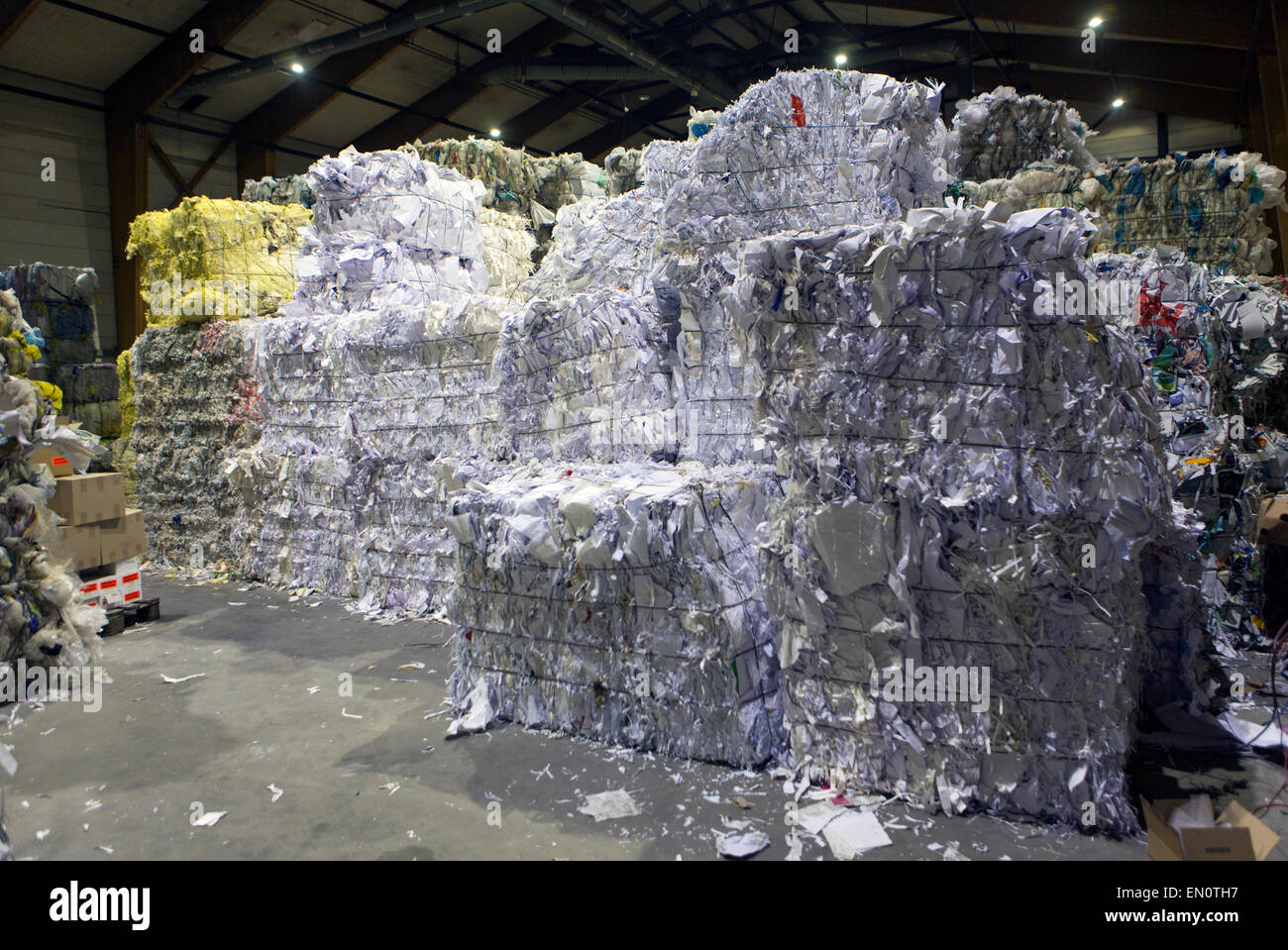 recycling plant for plastic and paper waste Stock Photo - Alamy