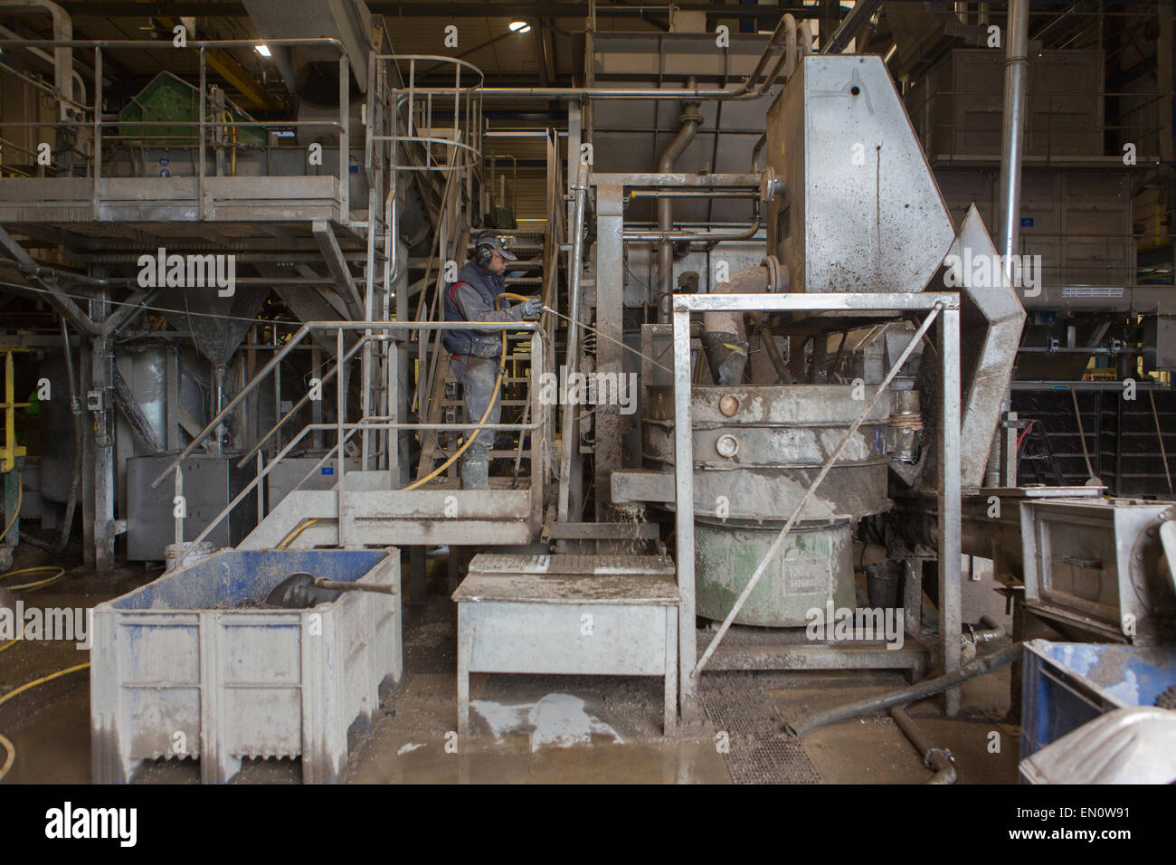 car recycling plant in Holland Stock Photo - Alamy