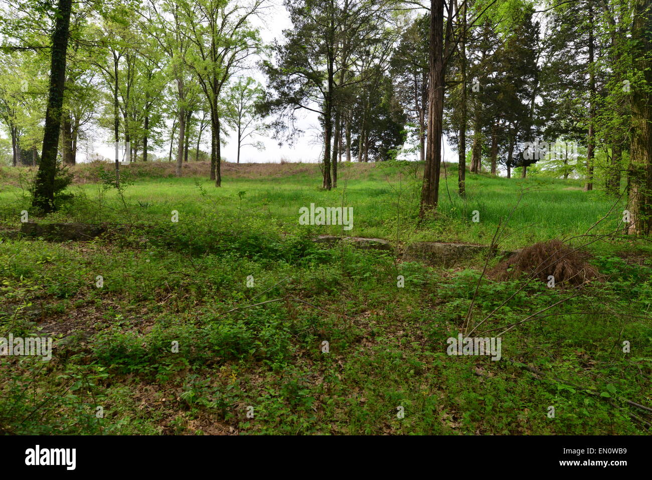 American Civil War Earth Fort Stock Photo - Alamy
