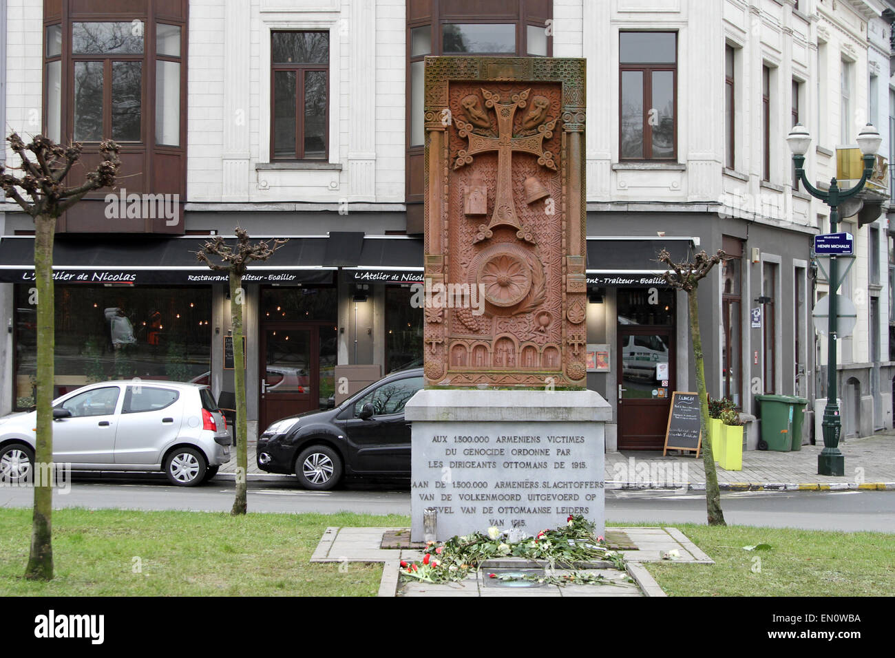 The monument commemorating the Armenian genocide of 1915, on Henri ...
