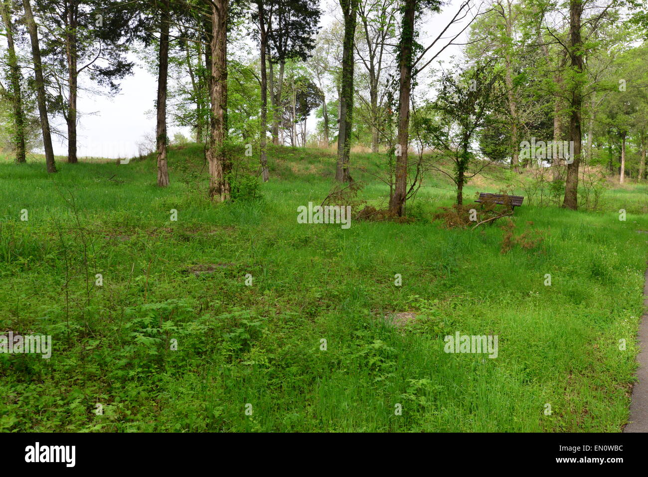 American Civil War Earth Fort Stock Photo - Alamy