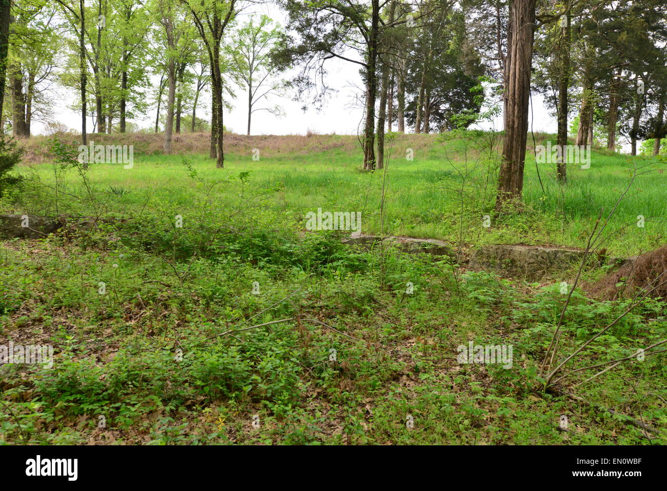 American Civil War Earth Fort Stock Photo - Alamy