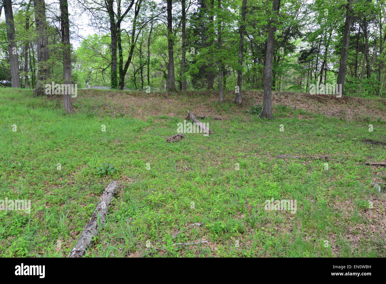 American Civil War Earth Fort Stock Photo - Alamy