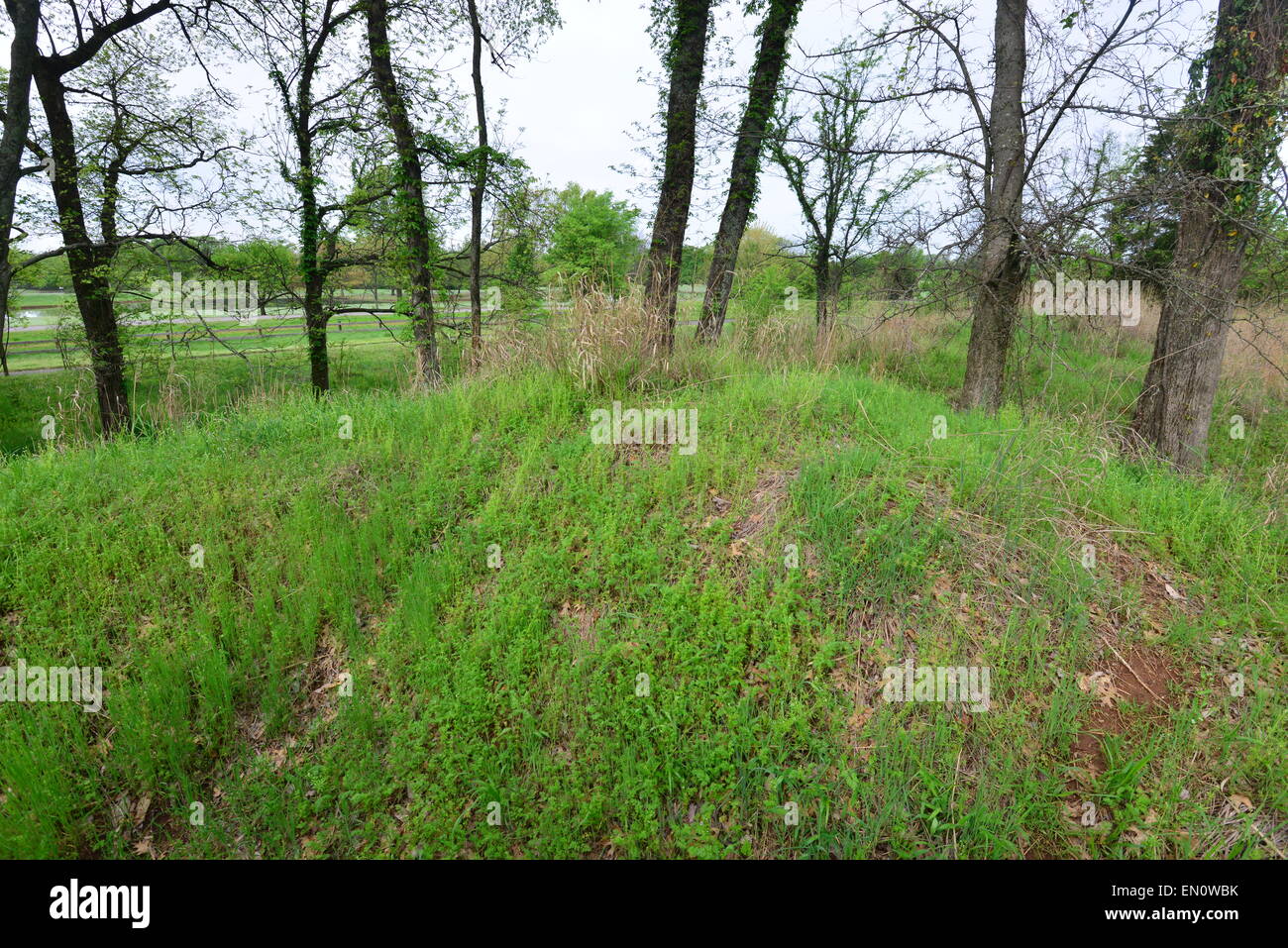 American Civil War Earth Fort Stock Photo - Alamy