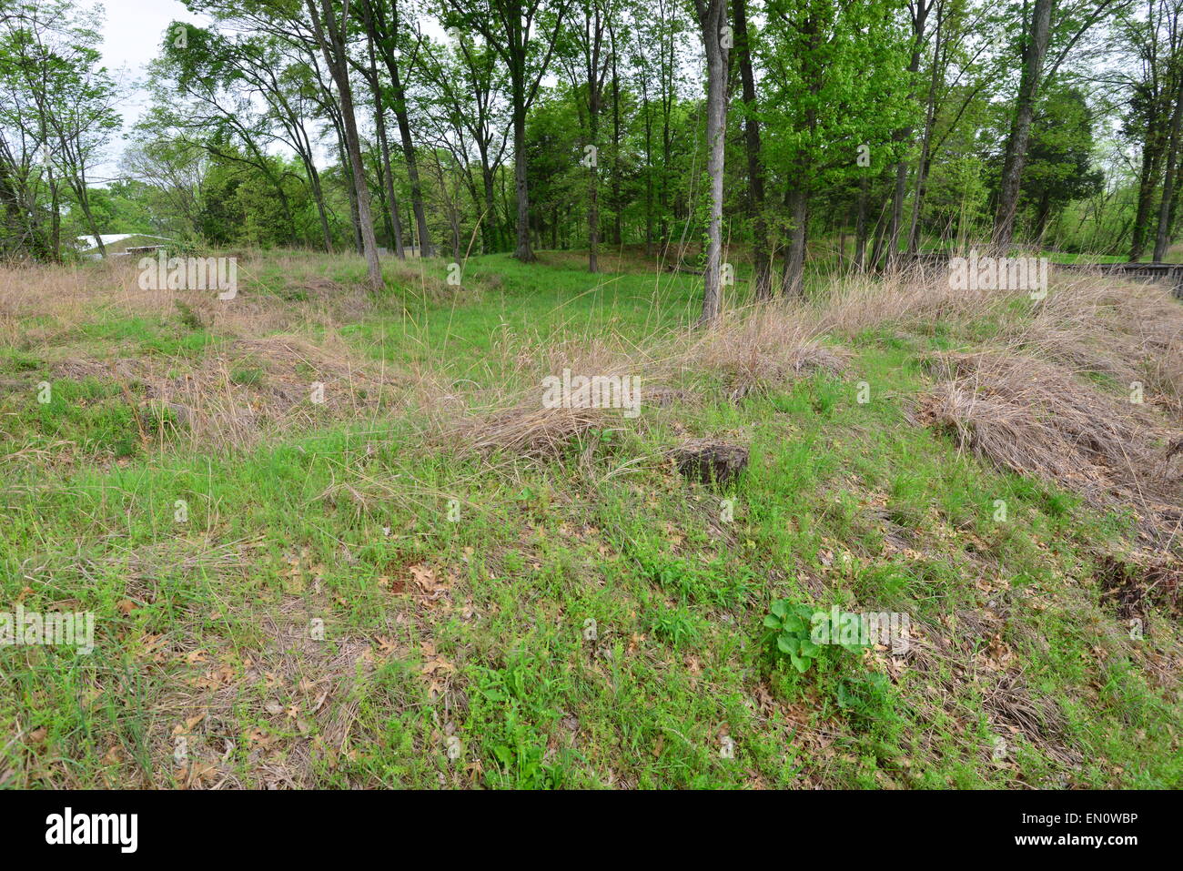 American Civil War Earth Fort Stock Photo - Alamy