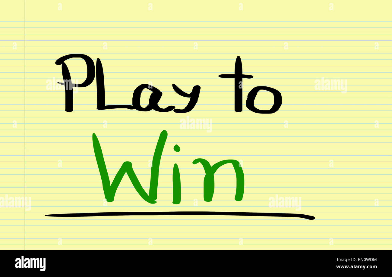 Play To Win Concept Stock Photo - Alamy