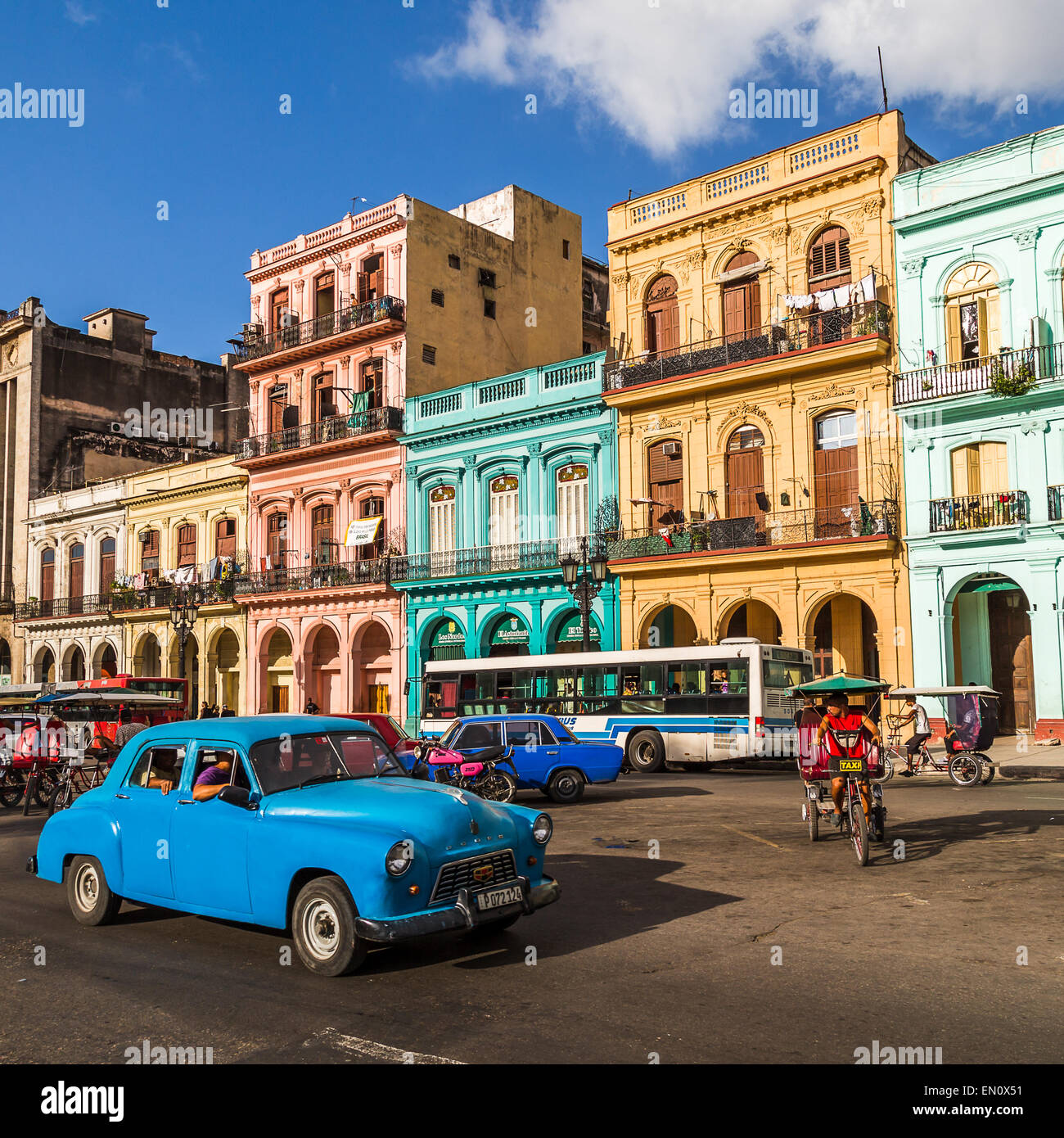 The beautiful colours of central Havana Stock Photo - Alamy