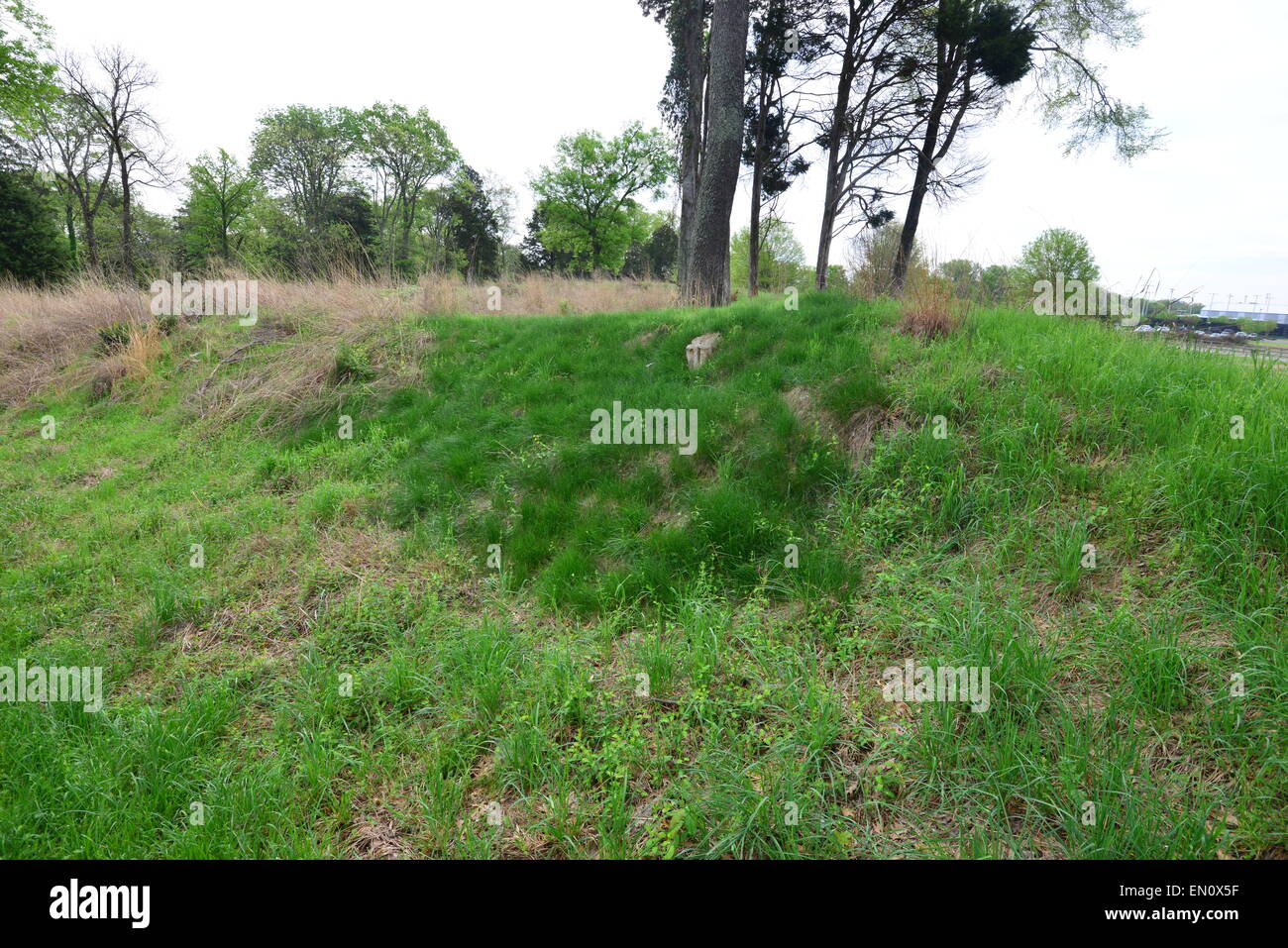American Civil War Earth Fort Stock Photo - Alamy