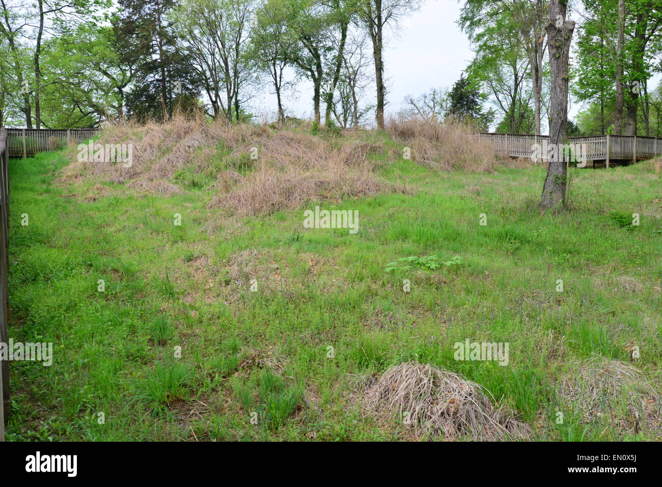 American Civil War Earth Fort Stock Photo - Alamy